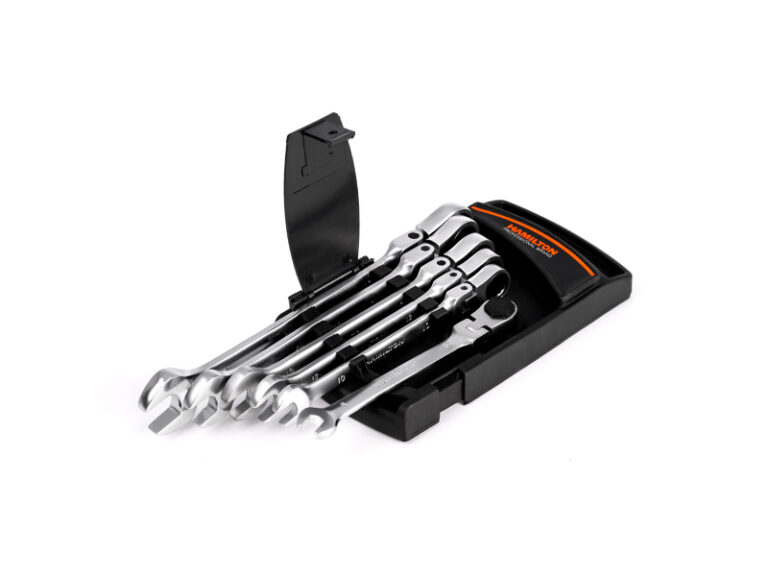 Set de 6 Llaves Combinadas con Crique Articuladas - Hamilton Professional Brand